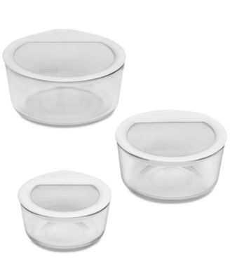 Pyrex Ultimate 6-Pc. Food Storage Set, White - Macy's