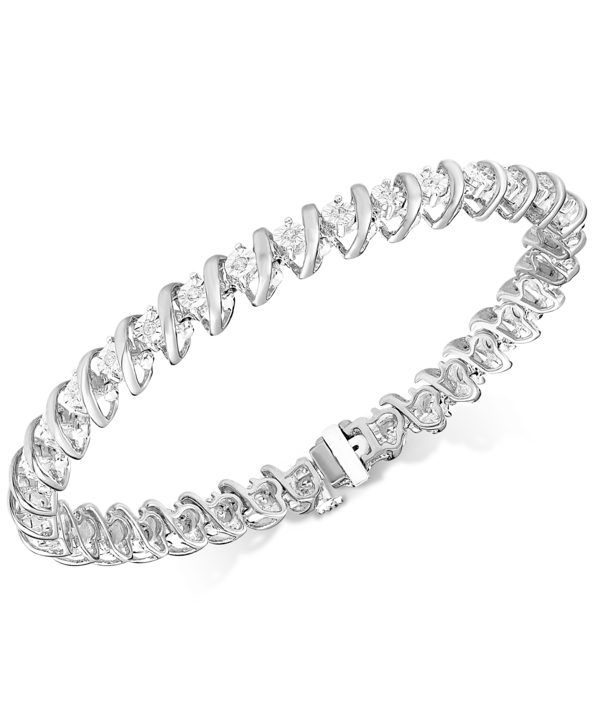 Click here for Diamond Tennis Bracelet in Sterling Silver (1/2 ct... prices