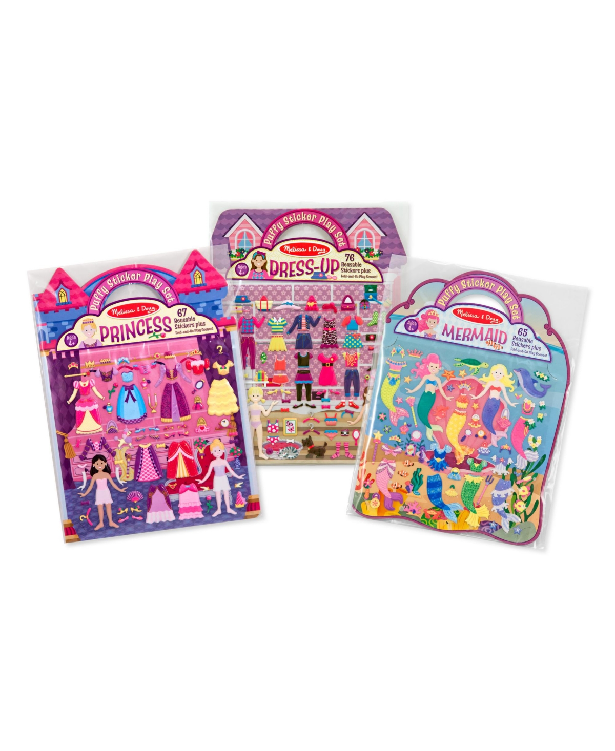 Click here for Puffy Sticker Bundle - Dress-Up  Princess and Merm... prices