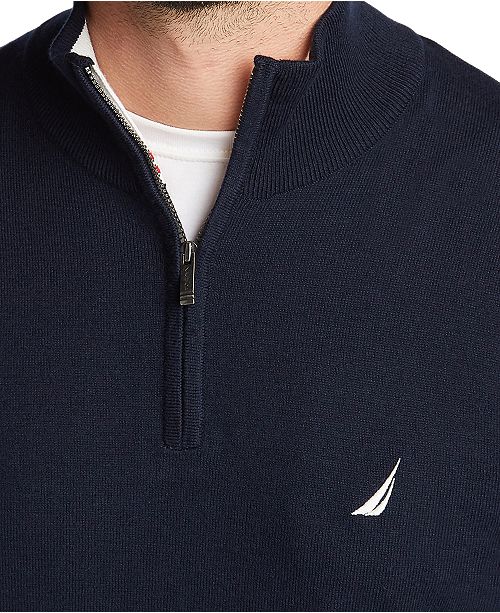 Nautica Men's Classic-Fit Navtech Quarter-Zip Sweater & Reviews ...