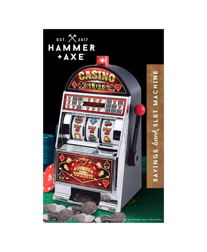 Hammer + Axe Hammer and Axe Coin Bank Novelty Slot Machine - Macy's