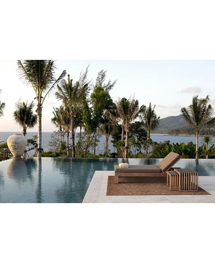 Hip-o Modern Living Teak Indoor And Outdoor Floor Rug, 5' X 8' - Macy's