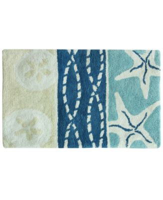 Bacova CLOSEOUT! Coastal Patch Cotton 20" x 30" Bath Rug - Macy's