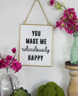 VIP Home International Metal "You Make Me" Sign - Macy's