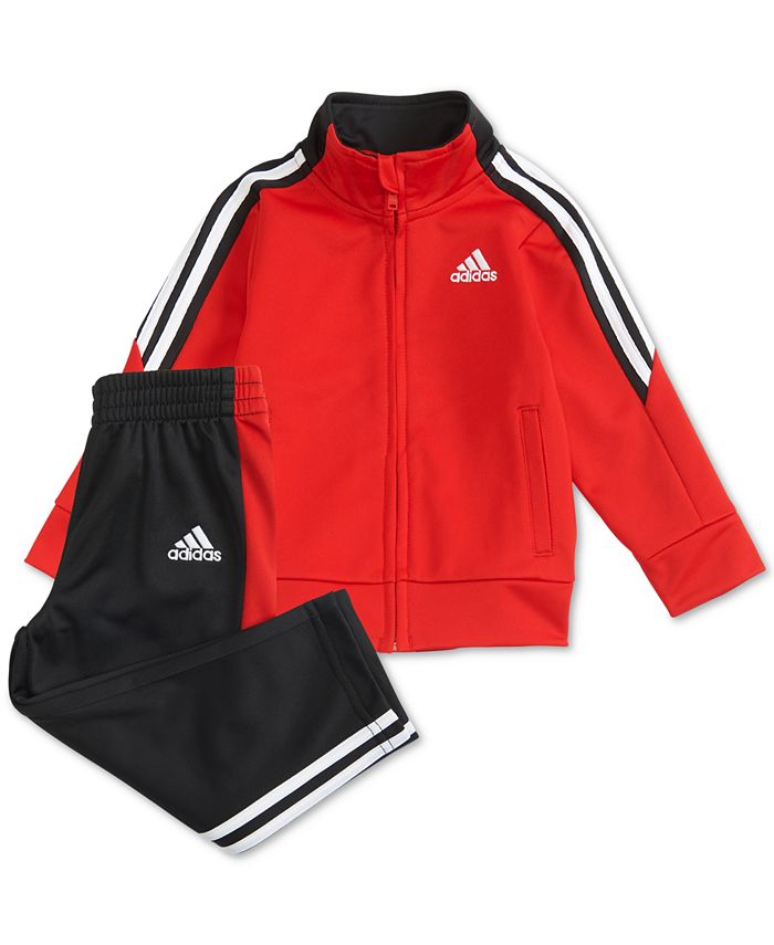 adidas Little Boys 2-Pc. Tri-Color Jacket & Pants Set & Reviews - Sets ...