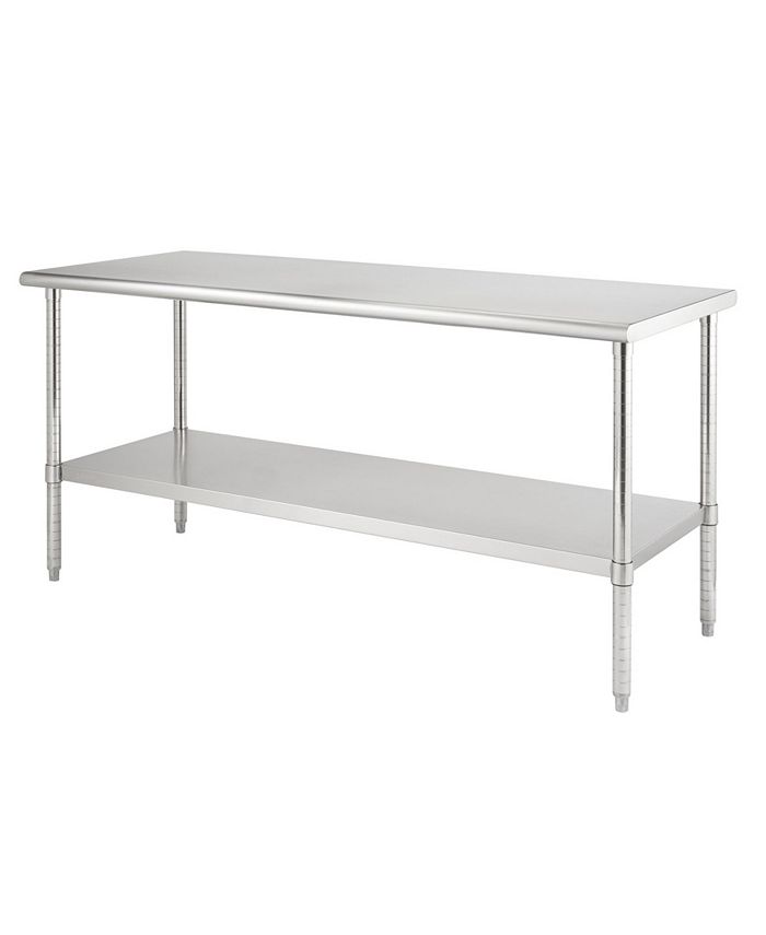 TRINITY Pro Ecostorage Stainless Steel Table & Reviews - Furniture - Macy's