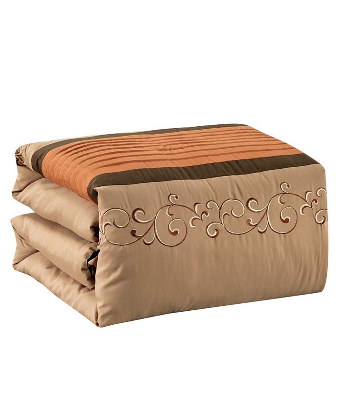 Luxlen Galloway 7 Piece Comforter Set, Queen & Reviews - Comforter Sets ... Luxlen Galloway 7 Piece Comforter Set, Queen & Reviews - Comforter Sets ...