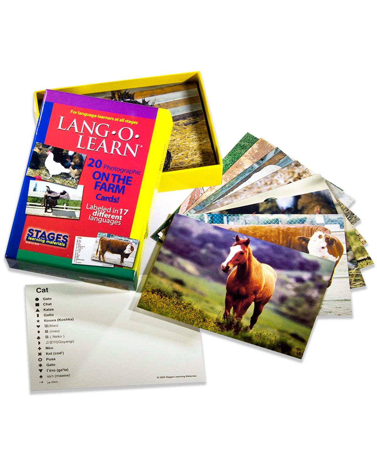 Stages Learning Materials Lang-o-learn Esl Farm Photo Vocabulary Cards ...