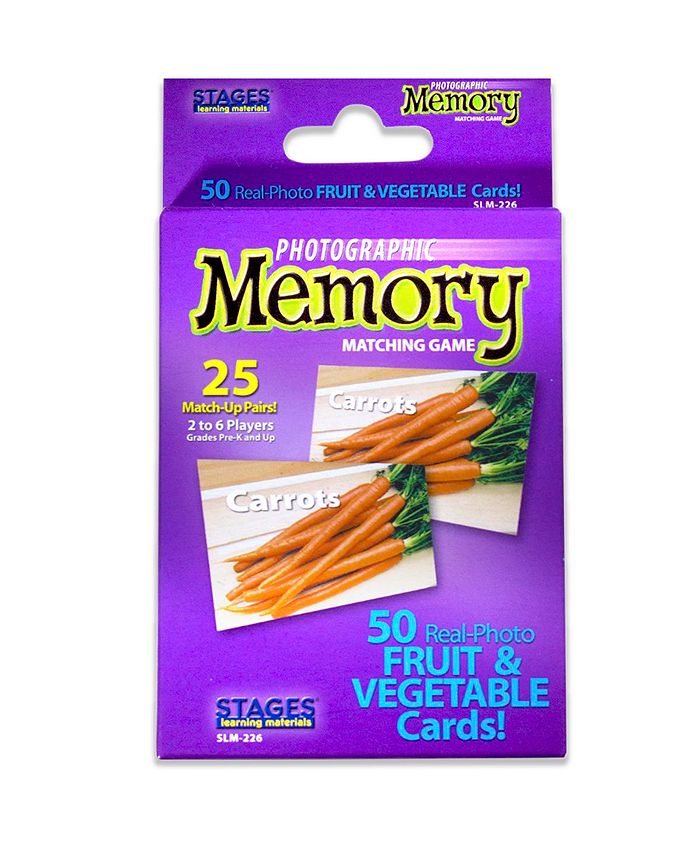 Stages Learning Materials - Picture Memory Card Game - Fruits ...