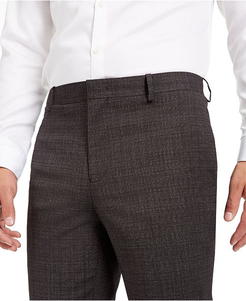 INC International Concepts INC Men's Slim-Fit Crosshatch Suit Pants ...
