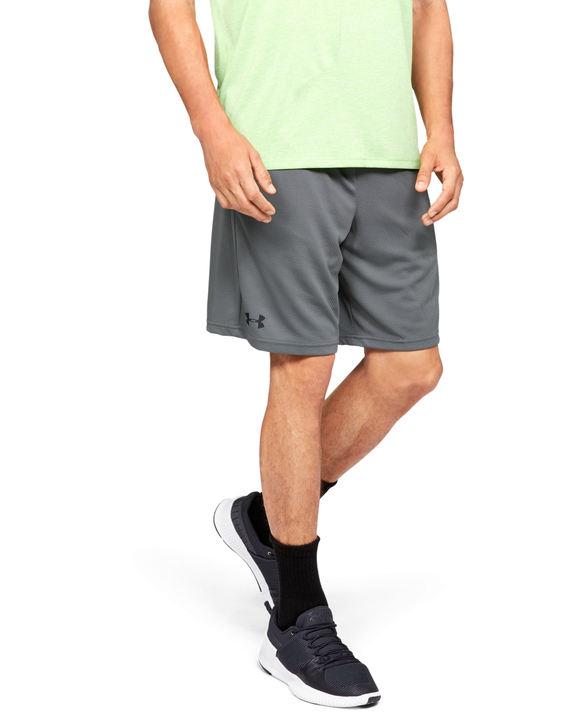 Click here for Under Armour Mens Tech 9 Mesh Shorts - Pitch Gray prices