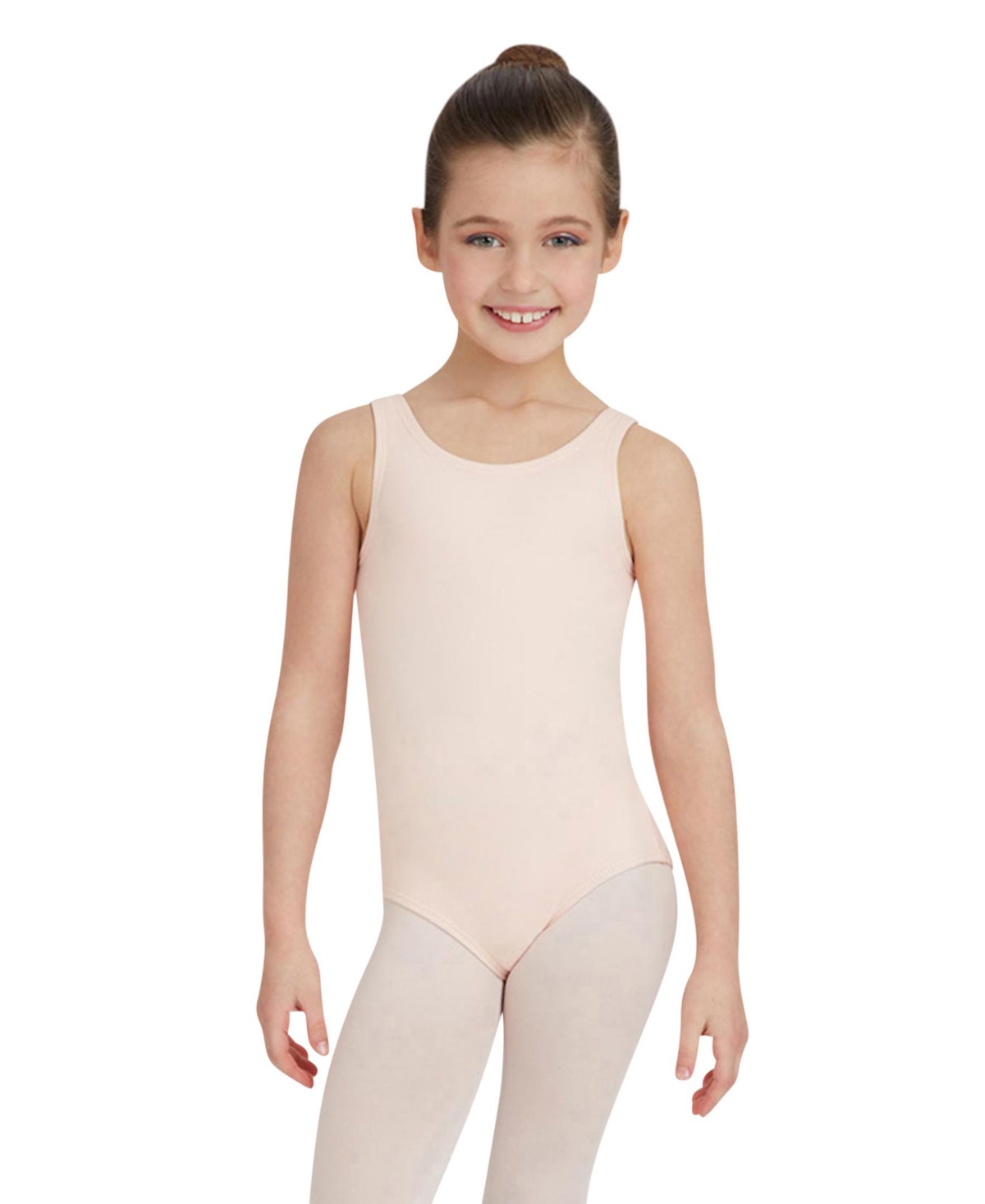 Click here for Capezio Girls Tank Leotard - Ballet pink prices