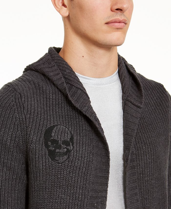 INC International Concepts INC Men's Skull Hooded Cardigan, Created for ...