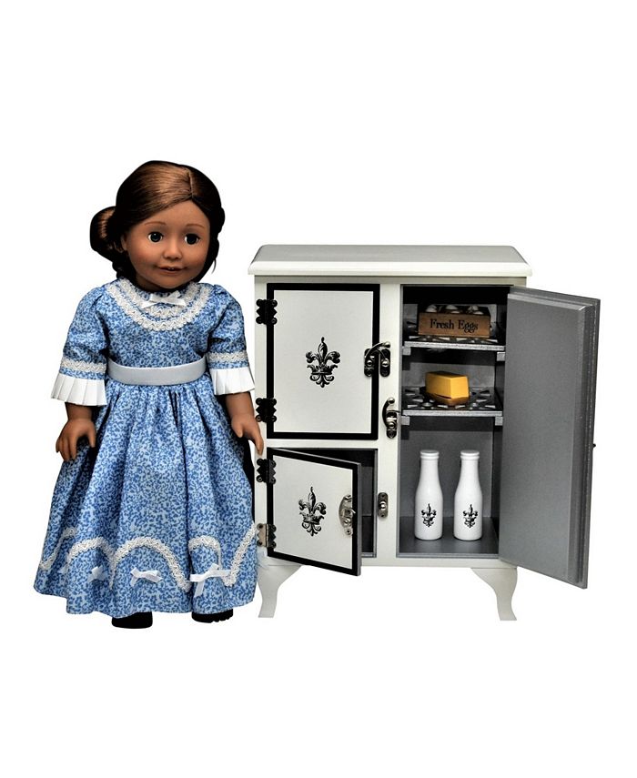 The Queen's Treasures 1930's American Style Icebox With Milk, Eggs and ...