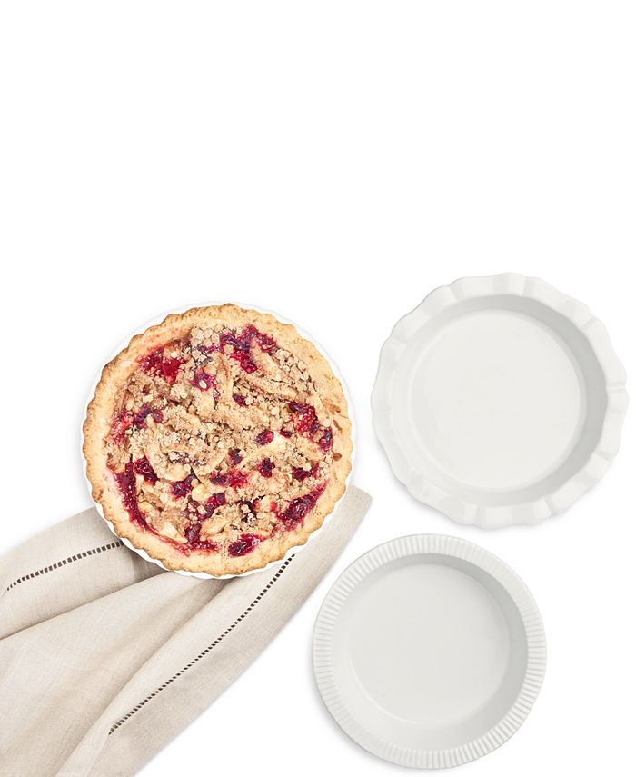 Martha Stewart Collection Core Pie Dishes, Set of 3, Created for Macy's ...