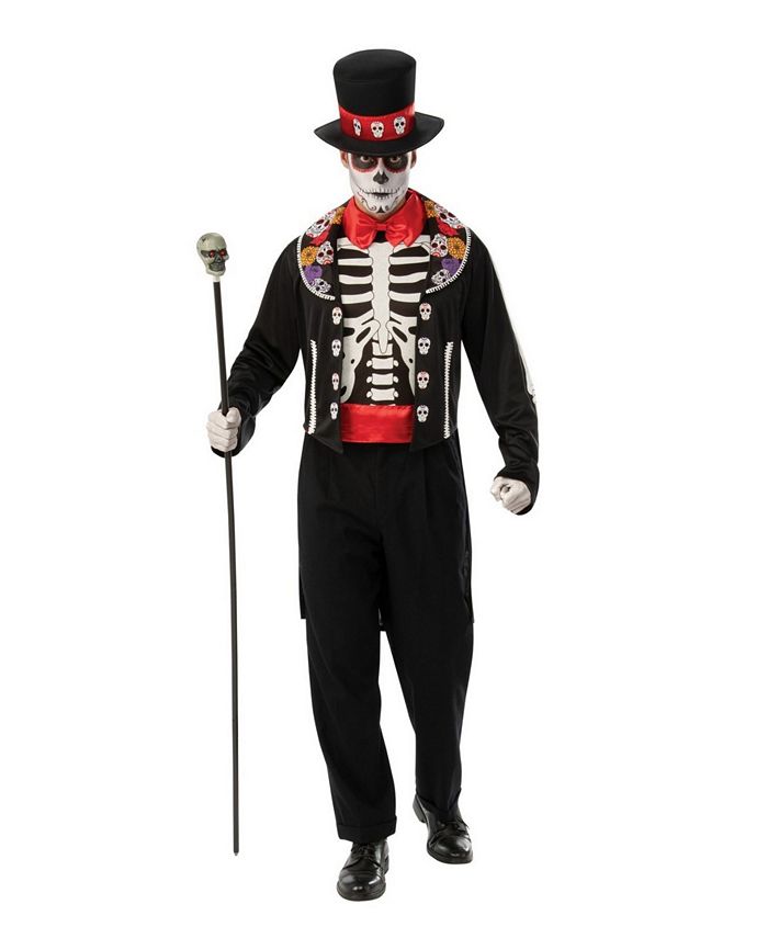 Buyseasons Mens Day Of The Dead Man Adult Costume Macys
