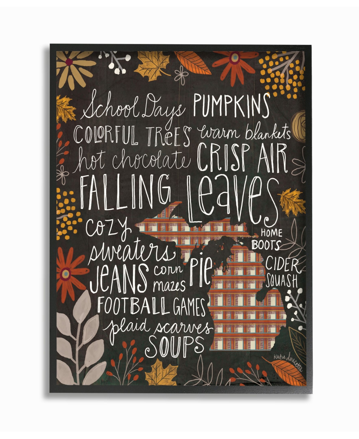 Click here for Stupell Industries Michigan Fall Typography Framed... prices