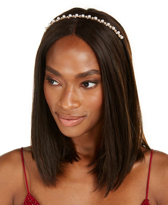 Inc International Concepts Inc Gold Tone Imitation Pearl Headband