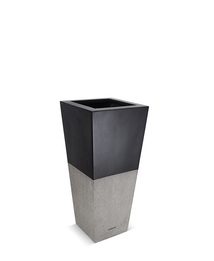 Le Present Lux Betona Fiberglass Planter Tapered 28" - Macy's