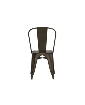 EveryRoom Zeno Metal Dining Chair with Wood Seat - Macy's
