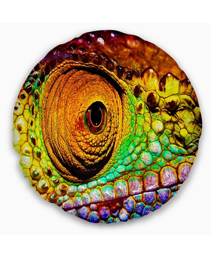 Design Art Designart Multicolor Scaly Skin Of Lizard Abstract Throw ...