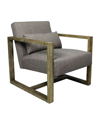 Moti Nash Arm Chair with Solid Oak Frame - Macy's