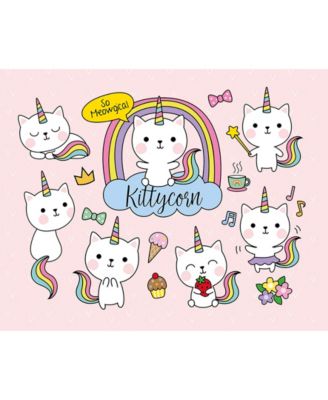 Ohpopsi Kittycorn Wall Mural, 118" x 94" - Macy's