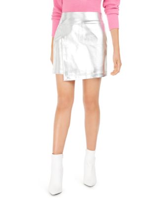 Becca Tilley x Bar III Metallic Mini Skirt, Created for Macy's - Macy's