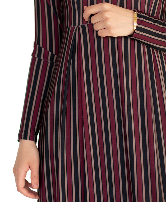 Verona Collection Siena Striped Maxi Dress - Macy's