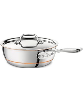 All Clad Copper Core 2-Qt. Saucier - Macy's