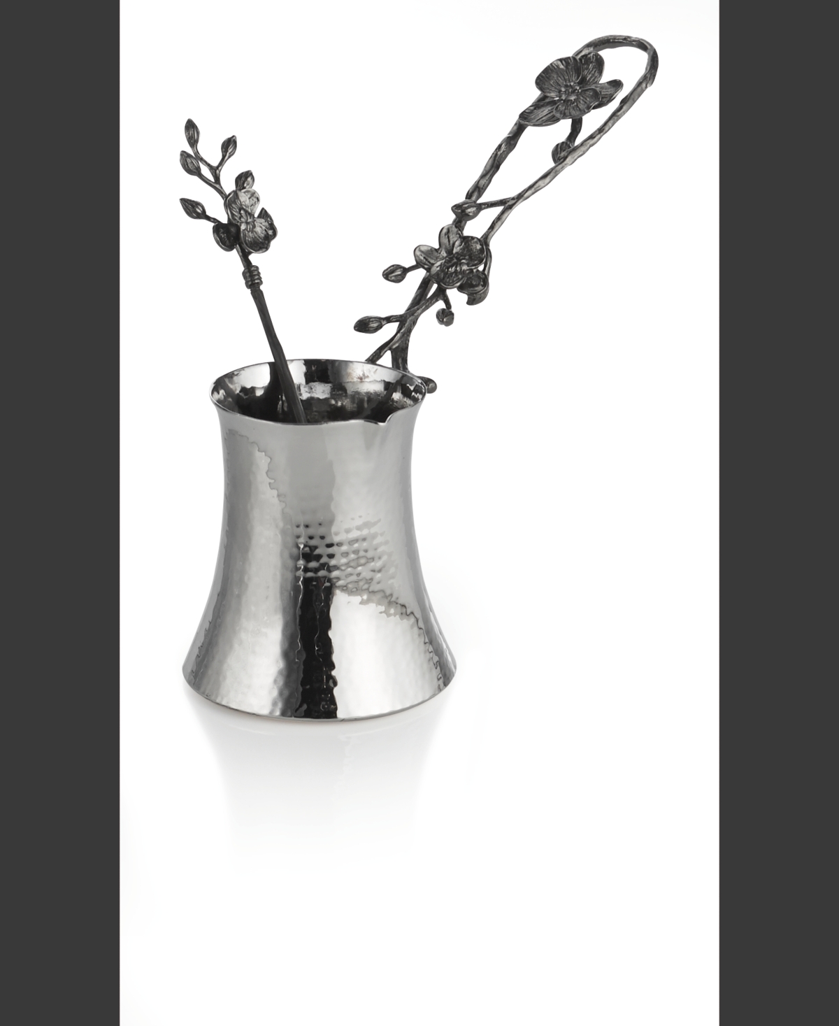 Click here for Michael Aram Black Orchid Coffee Pot & Spoon - Sil... prices