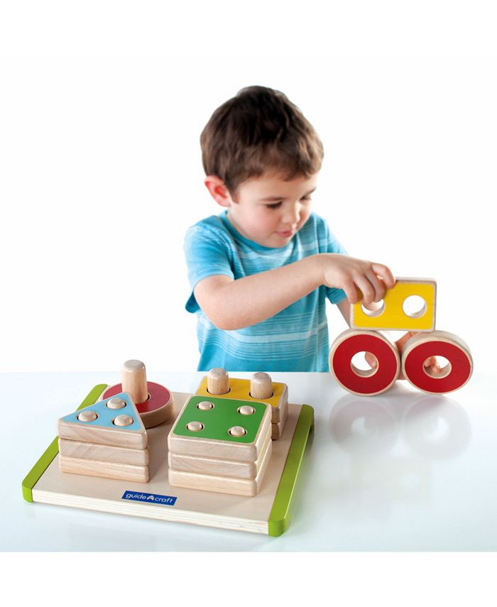 Guidecraft, Inc Guidecraft Sort and Stack Shapes - Macy's