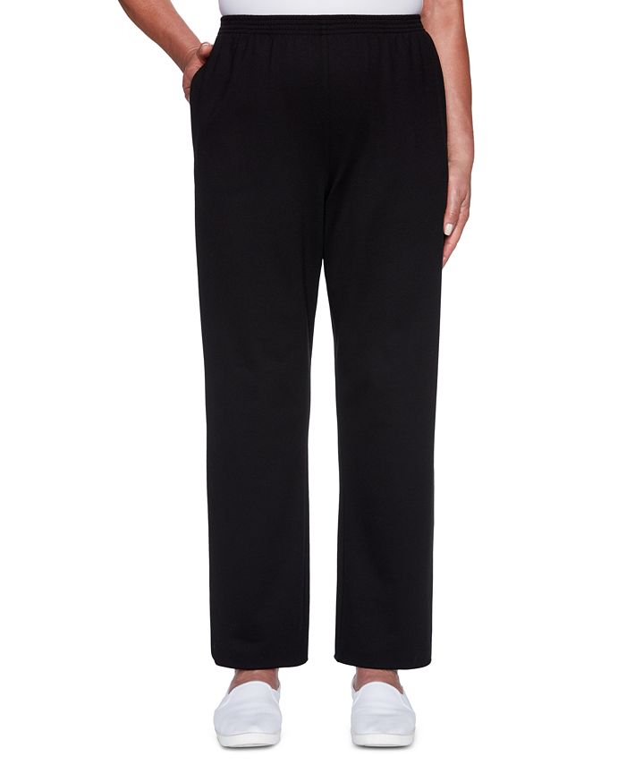 Alfred Dunner Petite Well Red Knit Pants - Macy's