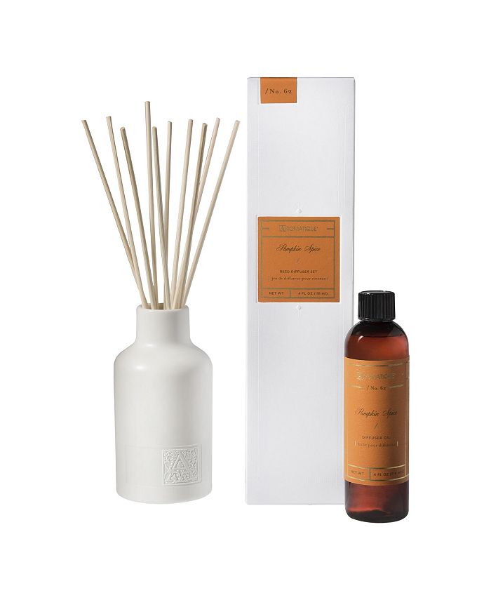 Aromatique Pumpkin Spice Reed Diffuser Boxed Set - Macy's