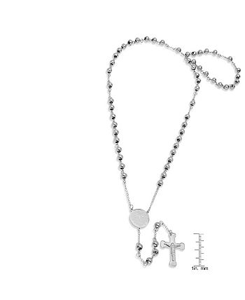 STEELTIME Stainless Steel Religious Classic Beaded Rosary with "Lords ...