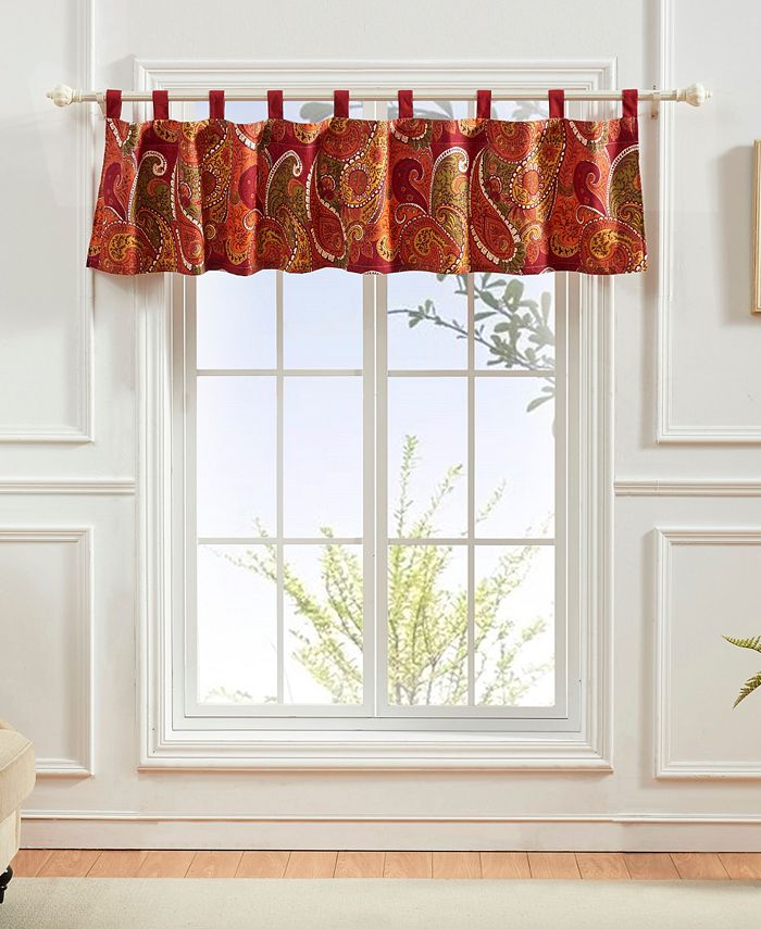 Greenland Home Fashions Tivoli Cinnamon Window Valance - Macy's