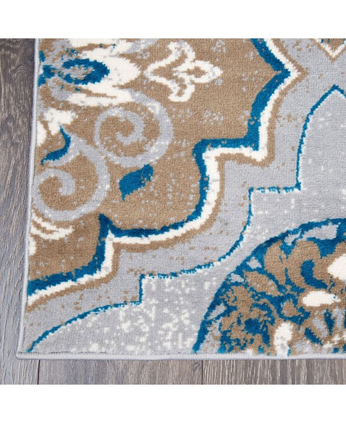 Global Rug Designs Haven HAV01 Taupe 9'2" x 12'5" Area Rug - Macy's