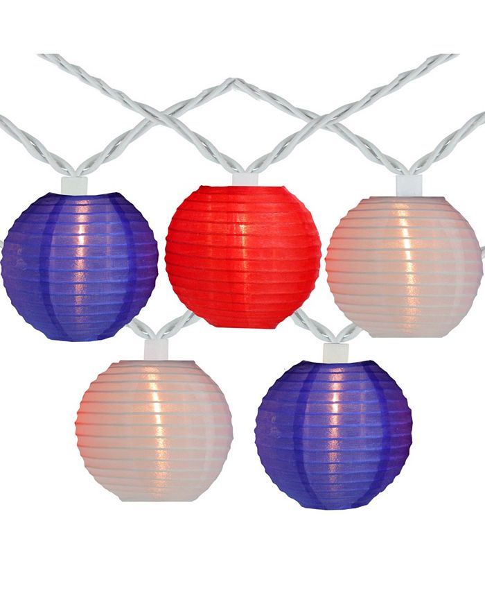 Northlight Set of Round Chinese Lantern String Lights - Macy's