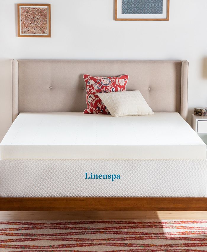Linenspa 4" ActiveRelief Memory Foam Mattress Topper, Full - Macy's
