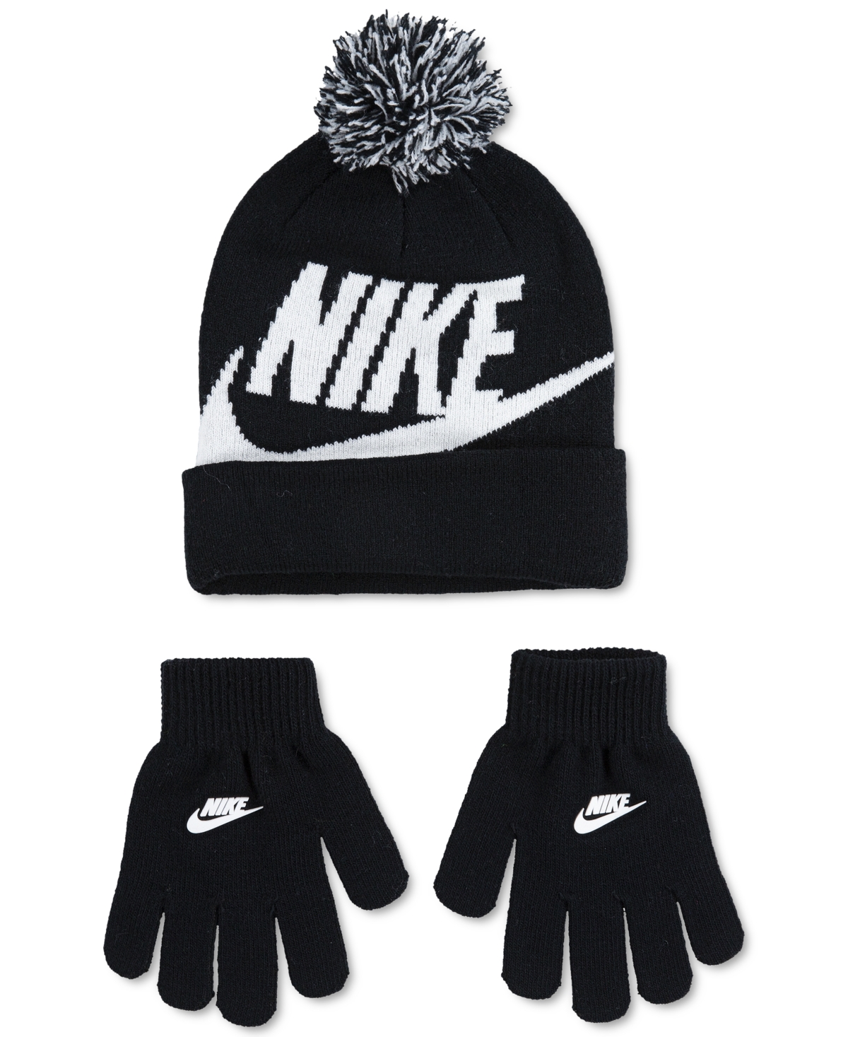 Click here for Nike Big Boys 2-Piece Swoosh Beanie and Gloves Set... prices