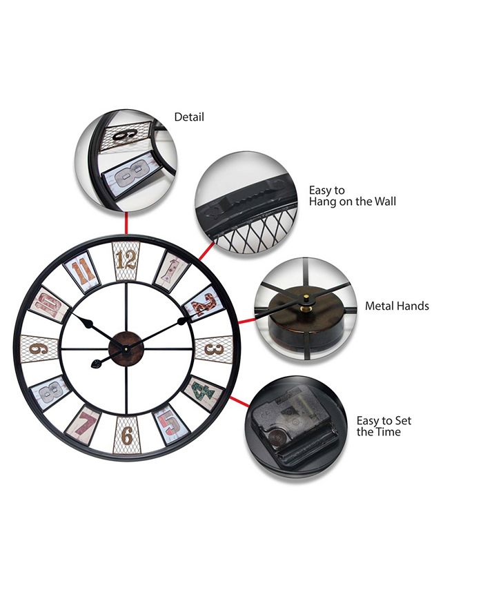 Infinity Instruments Decorative Wall Clock - Macy's