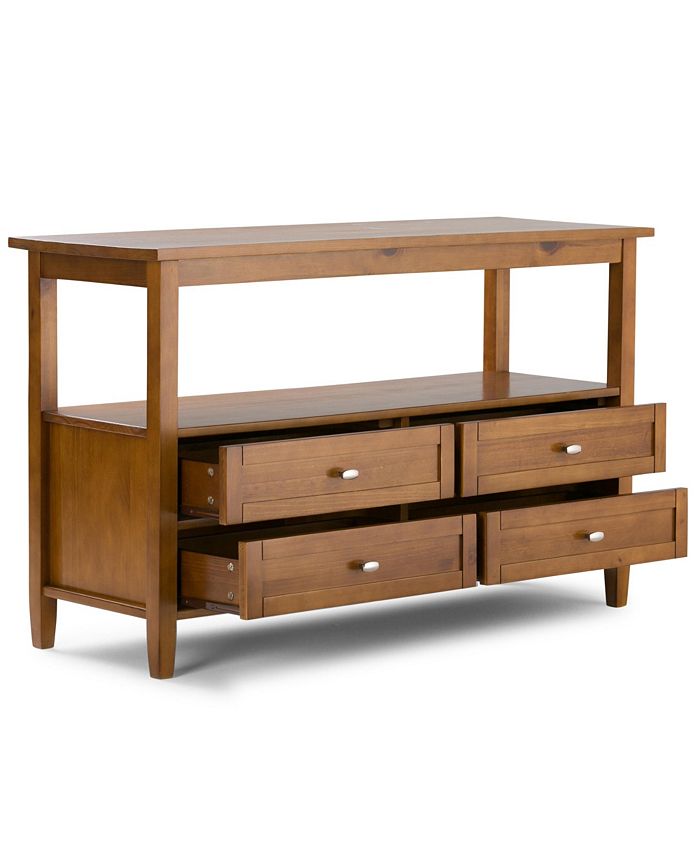 Simpli Home Warm Shaker Console Table - Macy's