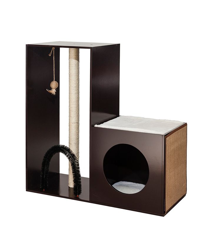 Elegant Home Fashions Modern Cat Play Cube Tower - Macy's