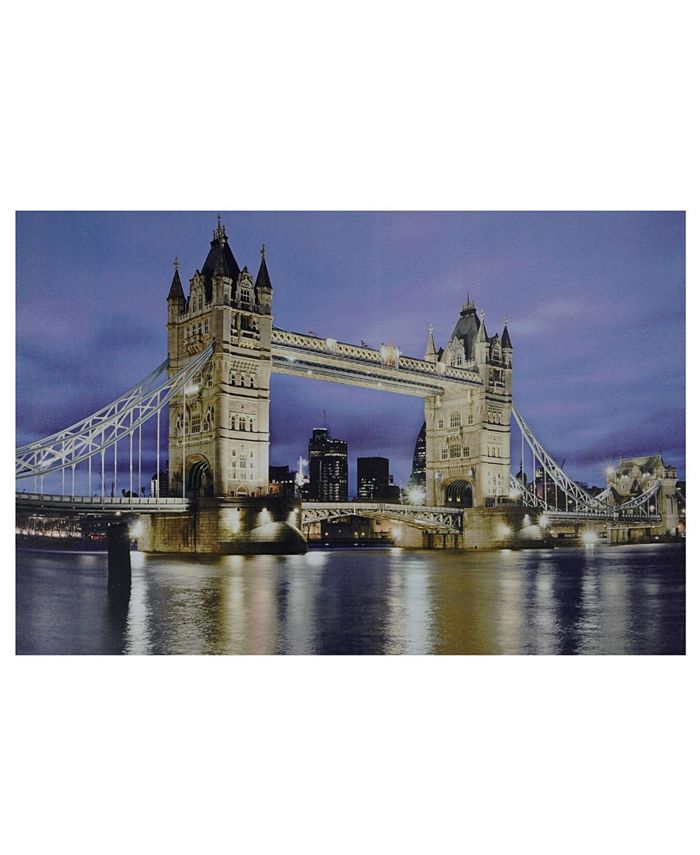 Northlight LED Lighted Famous London Bridge Canvas Wall Art, 15.75" x ...