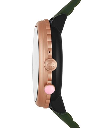 kate spade new york Women's Sport Scalloped Green Silicone Strap ...