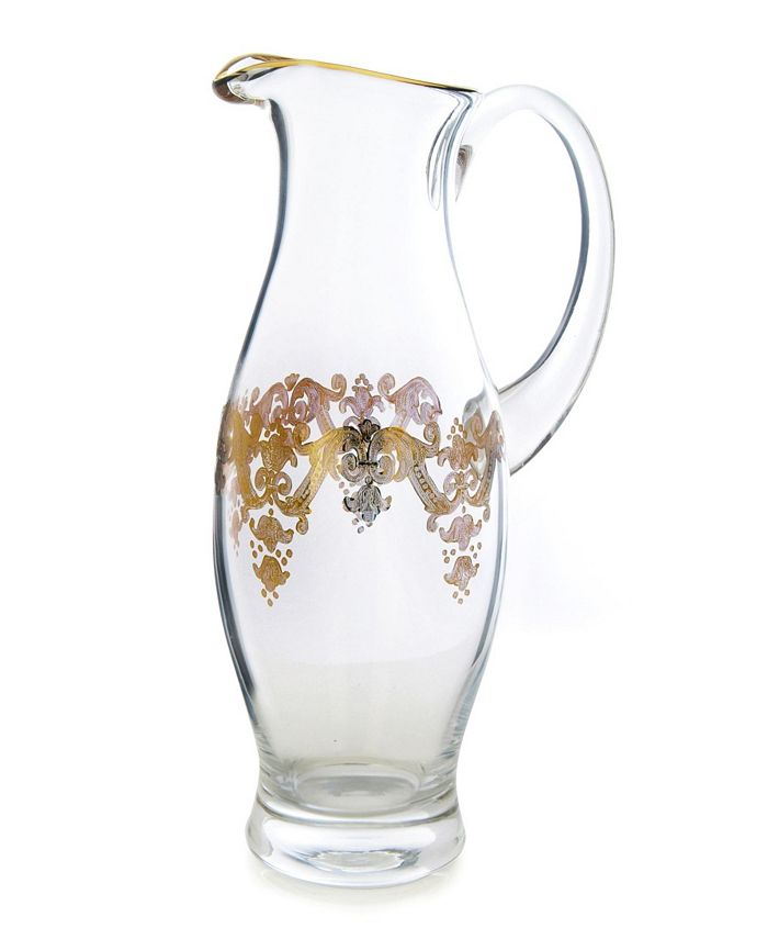 Classic Touch Pitcher with 24k Gold Artwork - Macy's