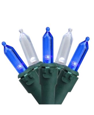Northlight Set of 100 Blue Pure White LED Mini Christmas Lights 4 ...
