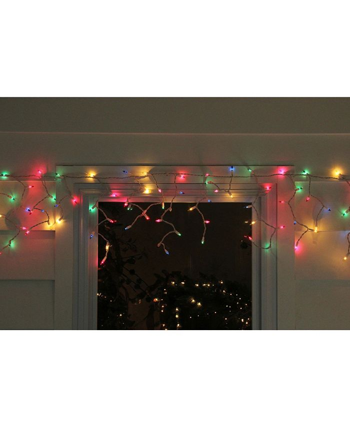 Northlight Set of 100 Multi-Color Mini Icicle Christmas Lights 3 ...