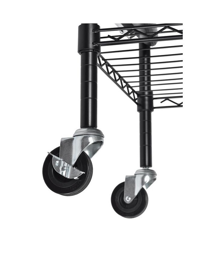 Edsal Black Wire Mobile Shelving - Macy's