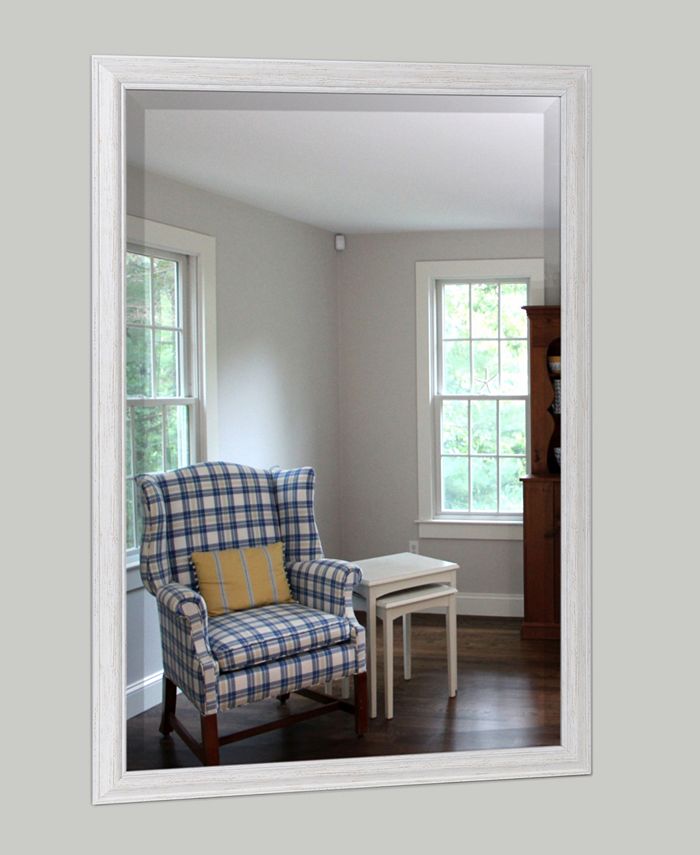 Reveal Frame & Décor Alpine Savannah Brushed White 27" x 39" Beveled ...